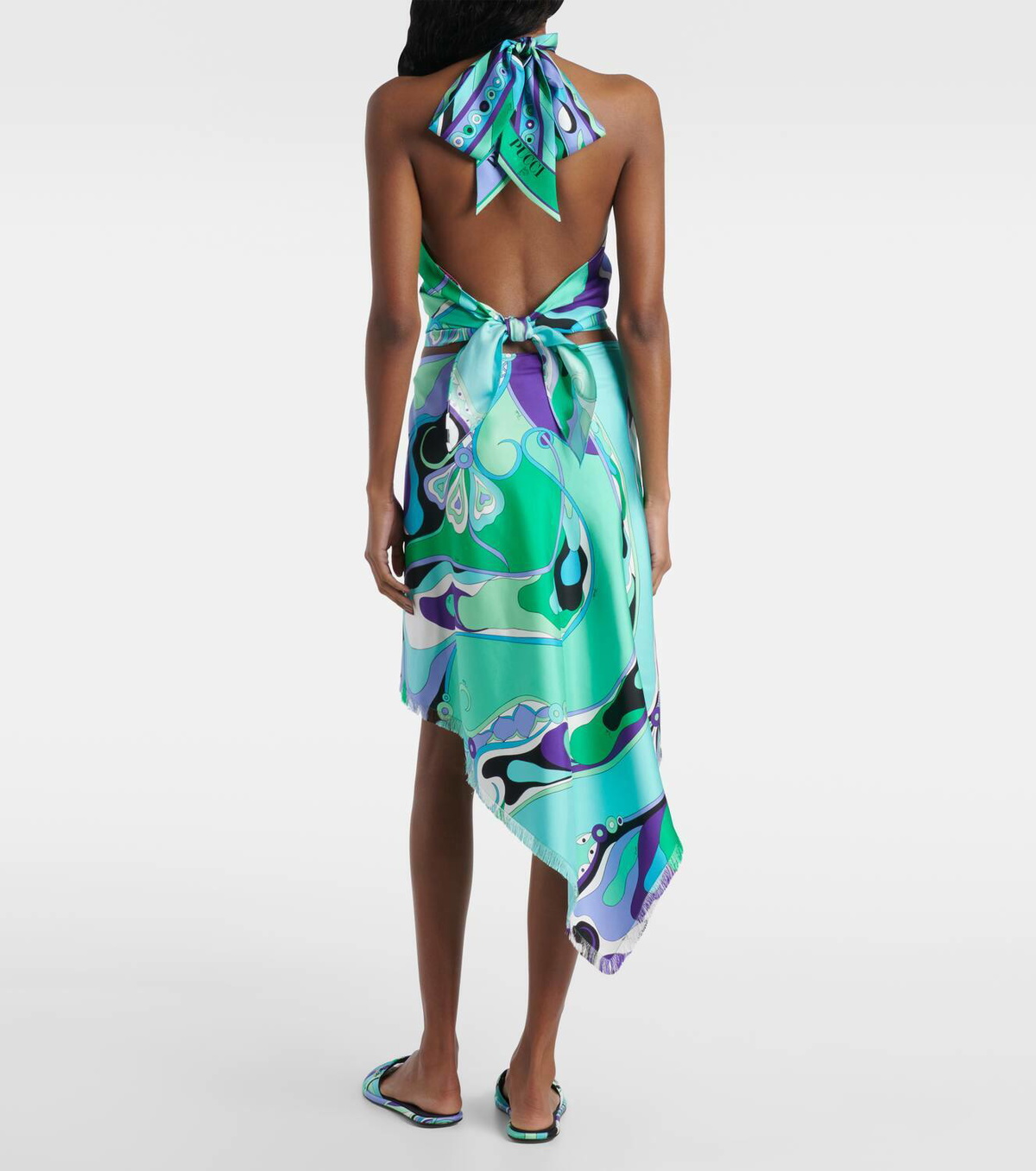 Pucci Orchidee silk top Emilio Pucci