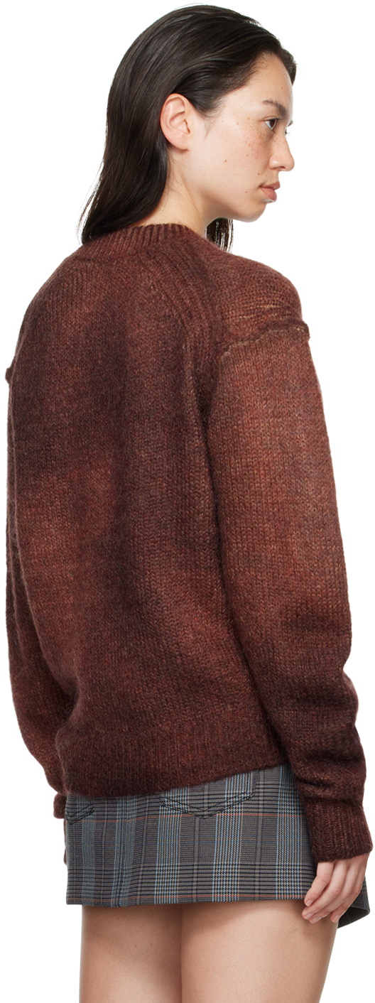 Acne Studios Red Sprayed Sweater Acne Studios