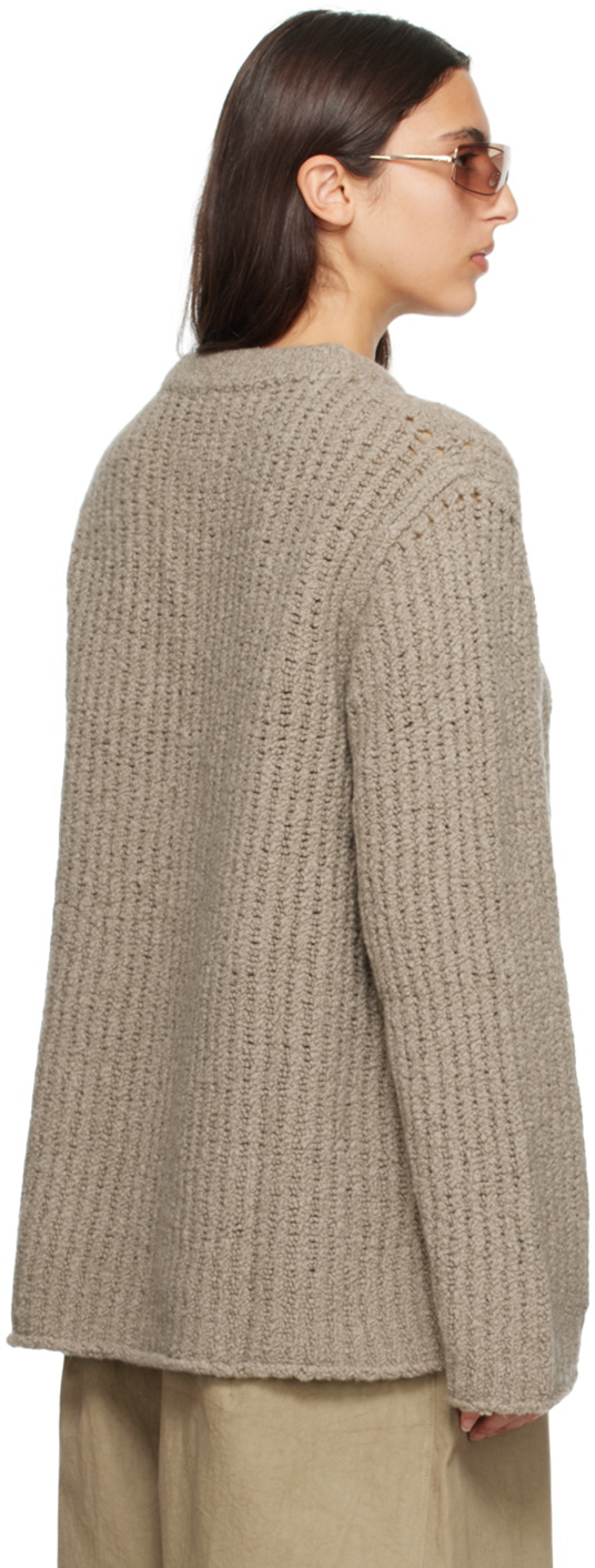Lauren Manoogian Taupe Ladders Sweater Lauren Manoogian