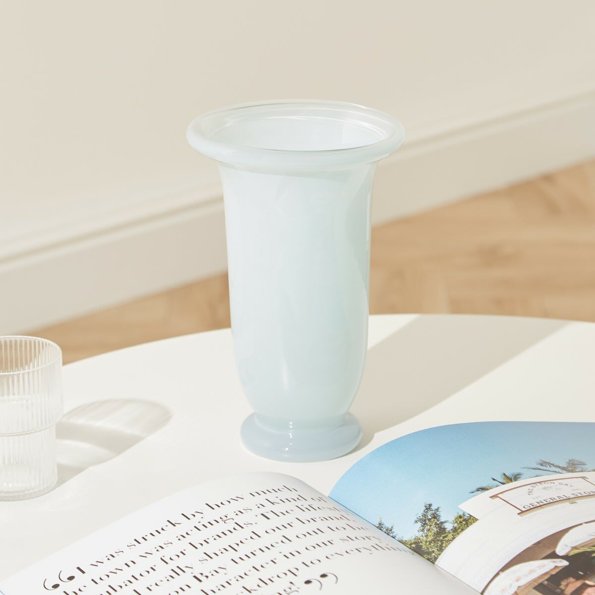 HAY Empire Vase - Medium in Ice Blue/Light Blue HAY