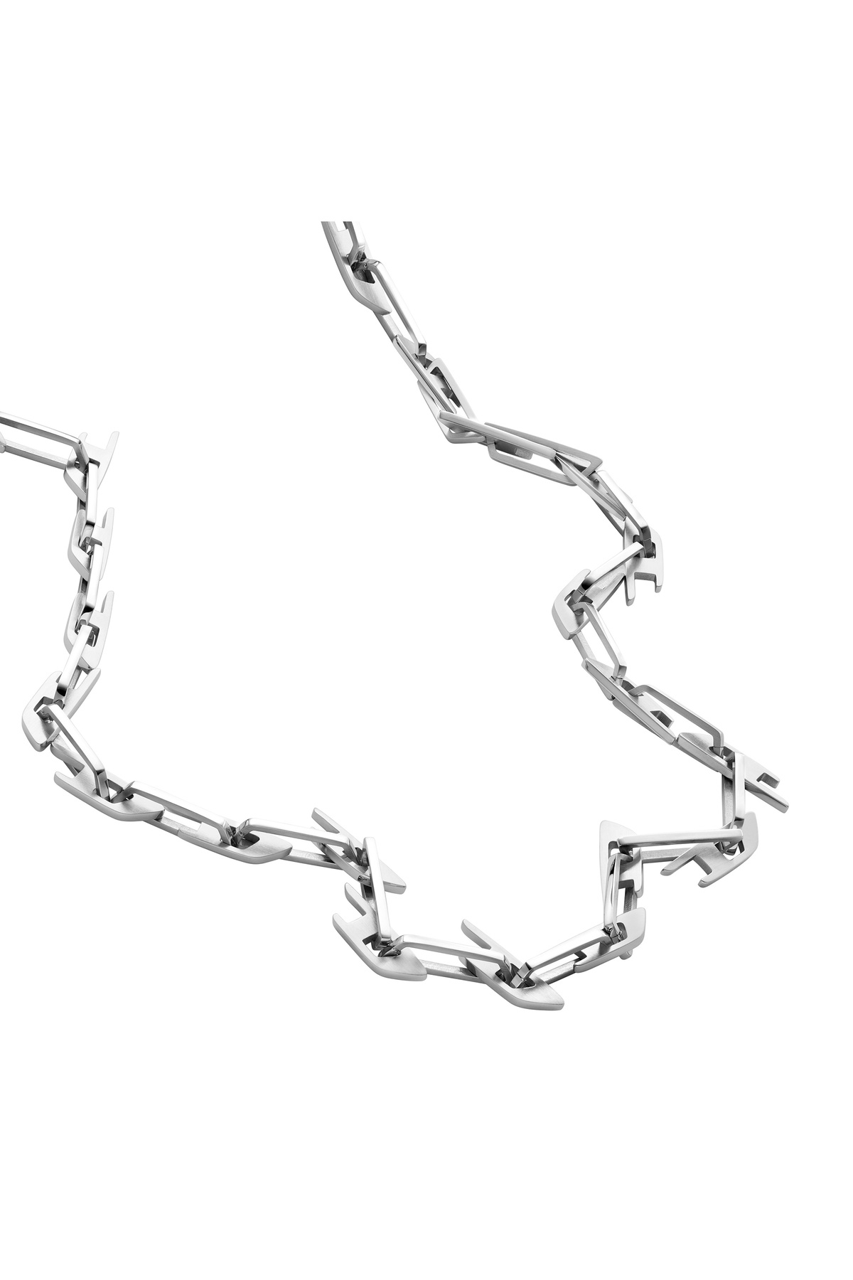 Diesel Interlocking D Logo Stainless Steel Chain Necklace - Necklaces ...