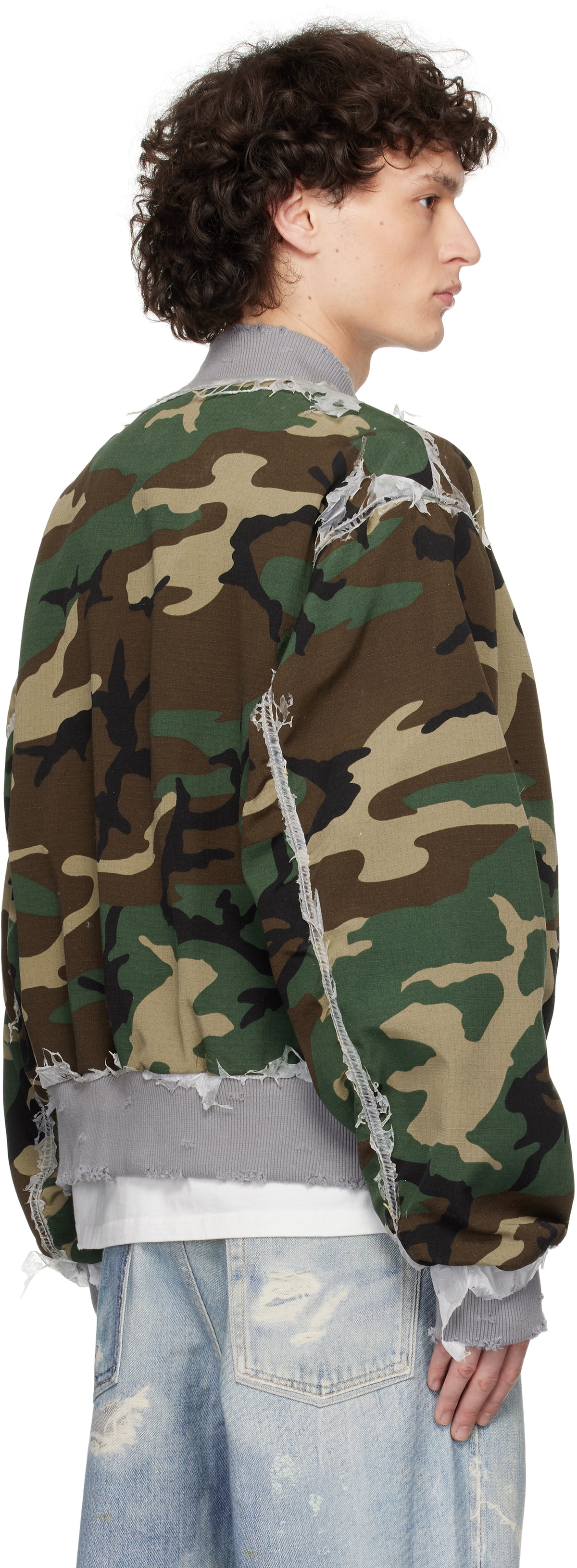 Thug Club Khaki Burnt Tango Charlie Bomber Jacket Thug Club