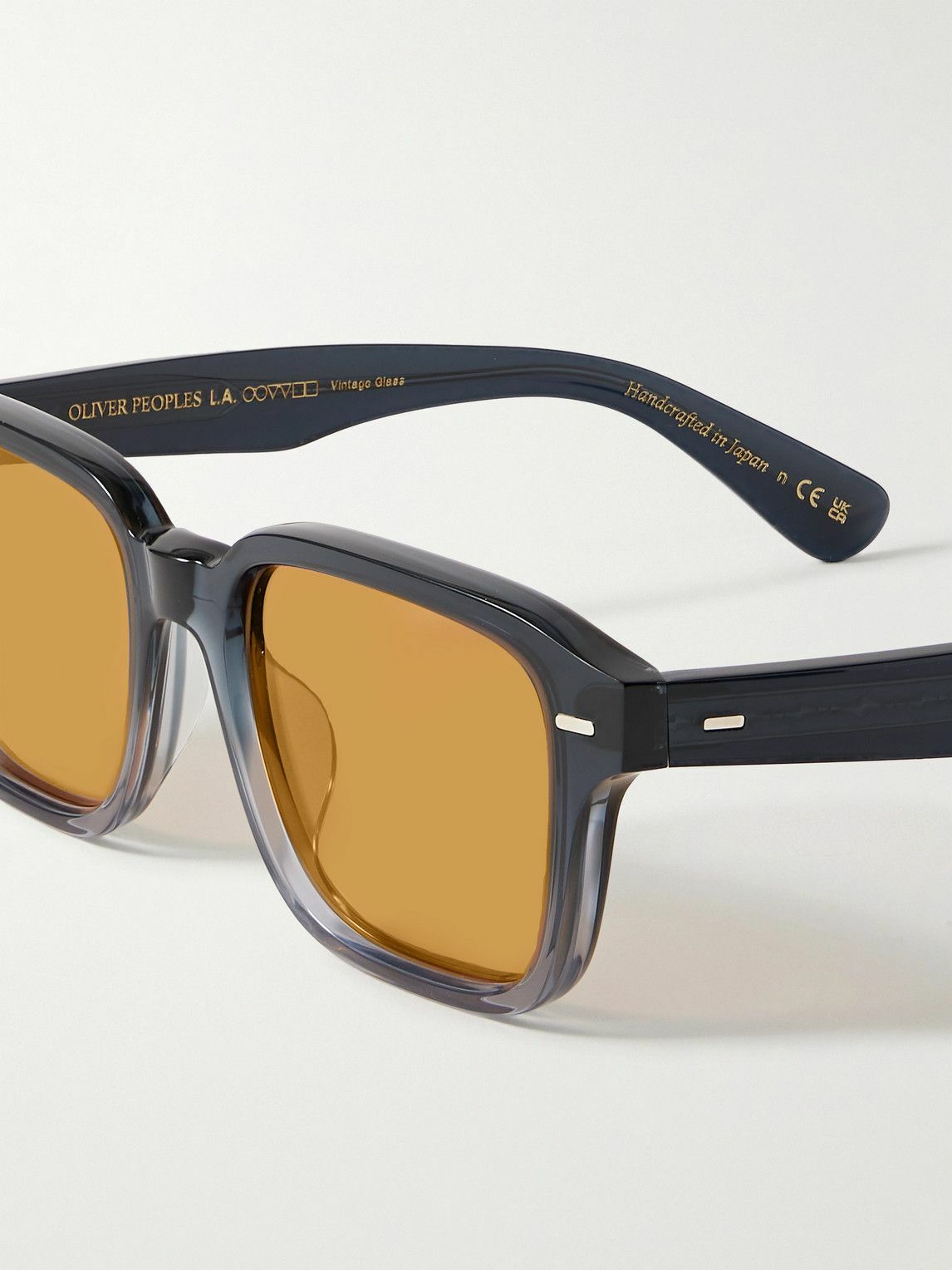 Oliver Peoples - Errisson Square-Frame Two-Tone Acetate Sunglasses ...