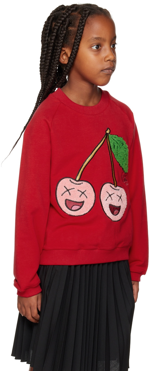 GCDS Kids Kids Red Cherry Sweatshirt