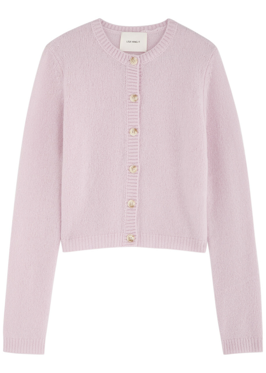 Lisa Yang Felicia Cashmere-blend Cardigan Lilac Lisa Yang