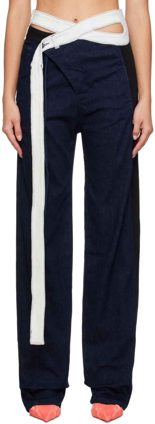 Ottolinger Blue Triple Wrap Jeans Ottolinger