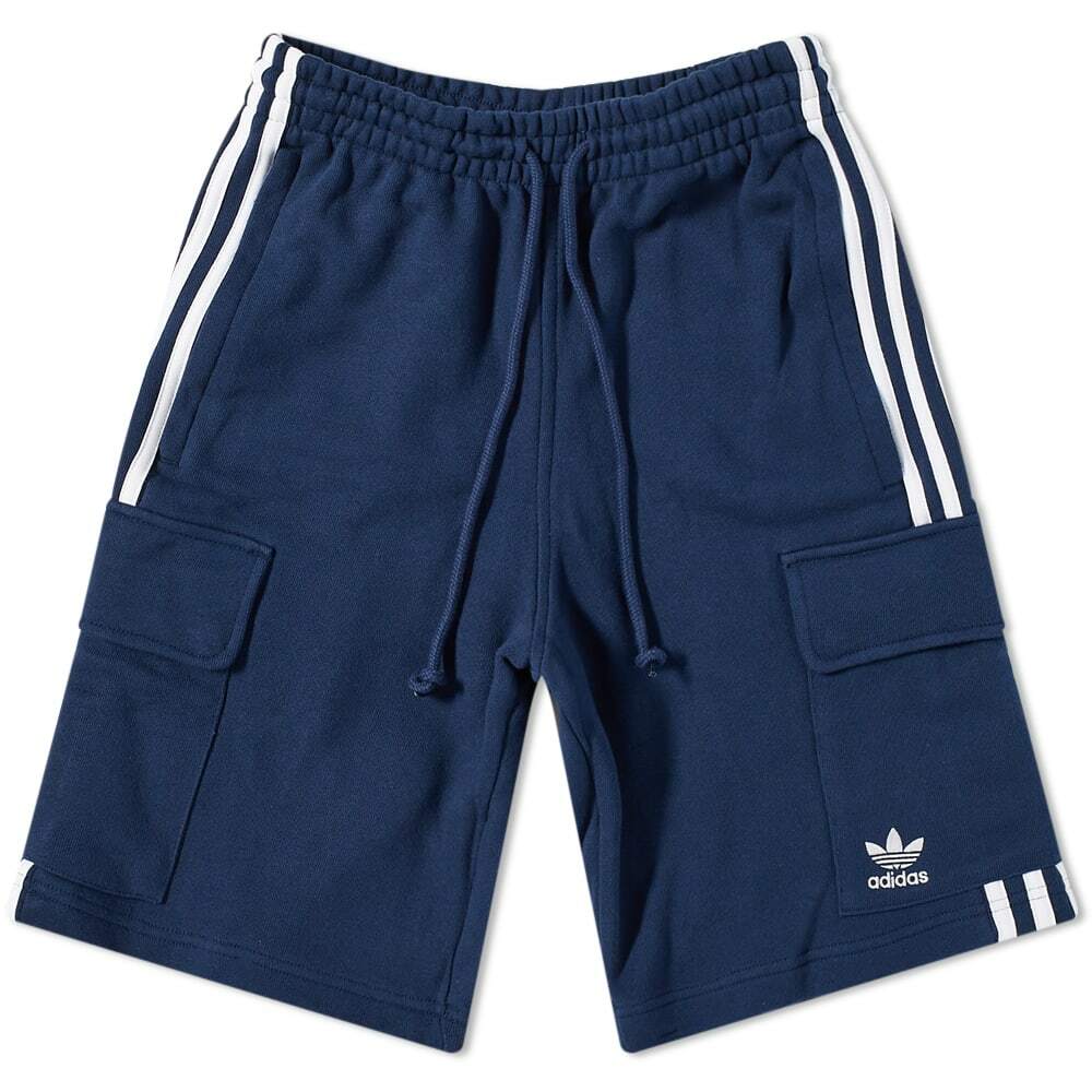 Adidas Men's 3 Stripe Cargo Short in Night Indigo adidas