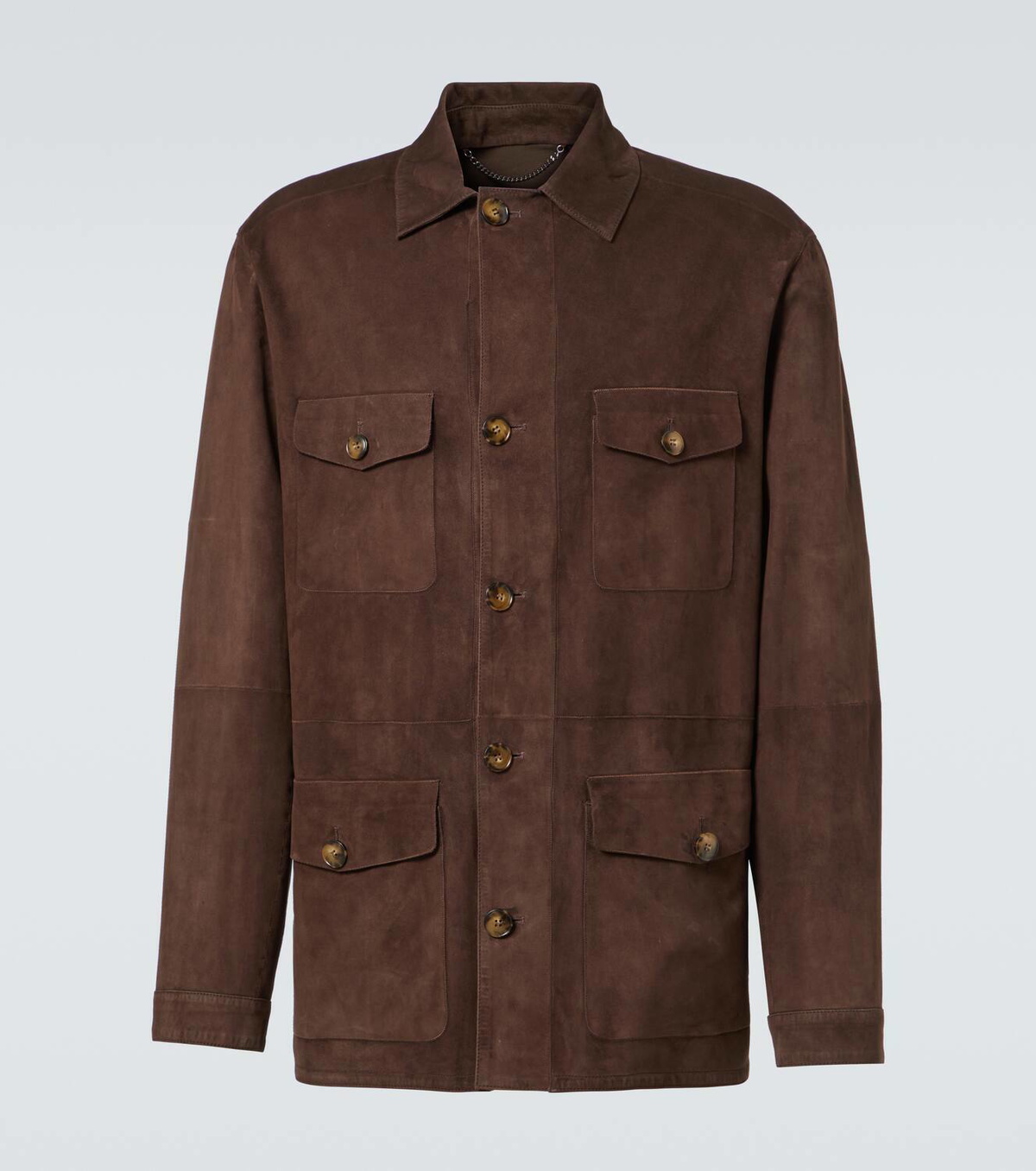 Canali Leather field jacket Canali