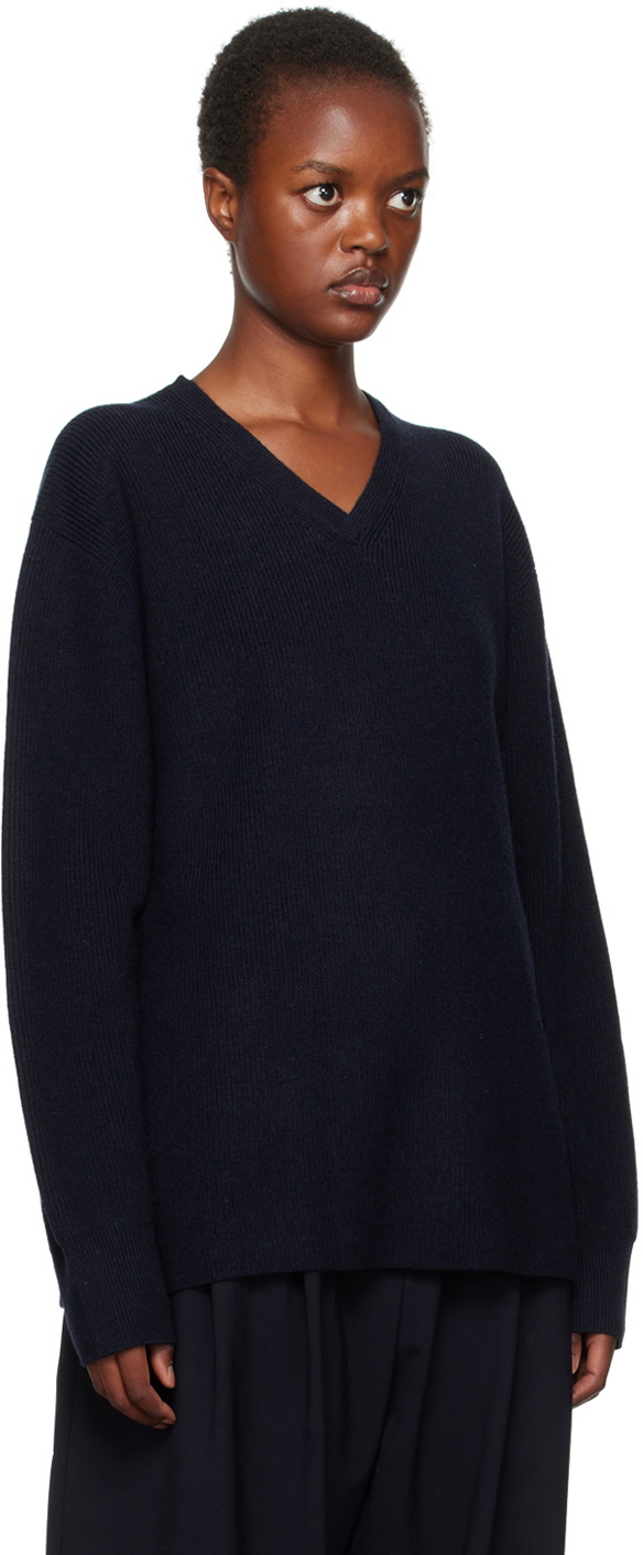 Studio Nicholson Navy Fonissa Sweater Studio Nicholson