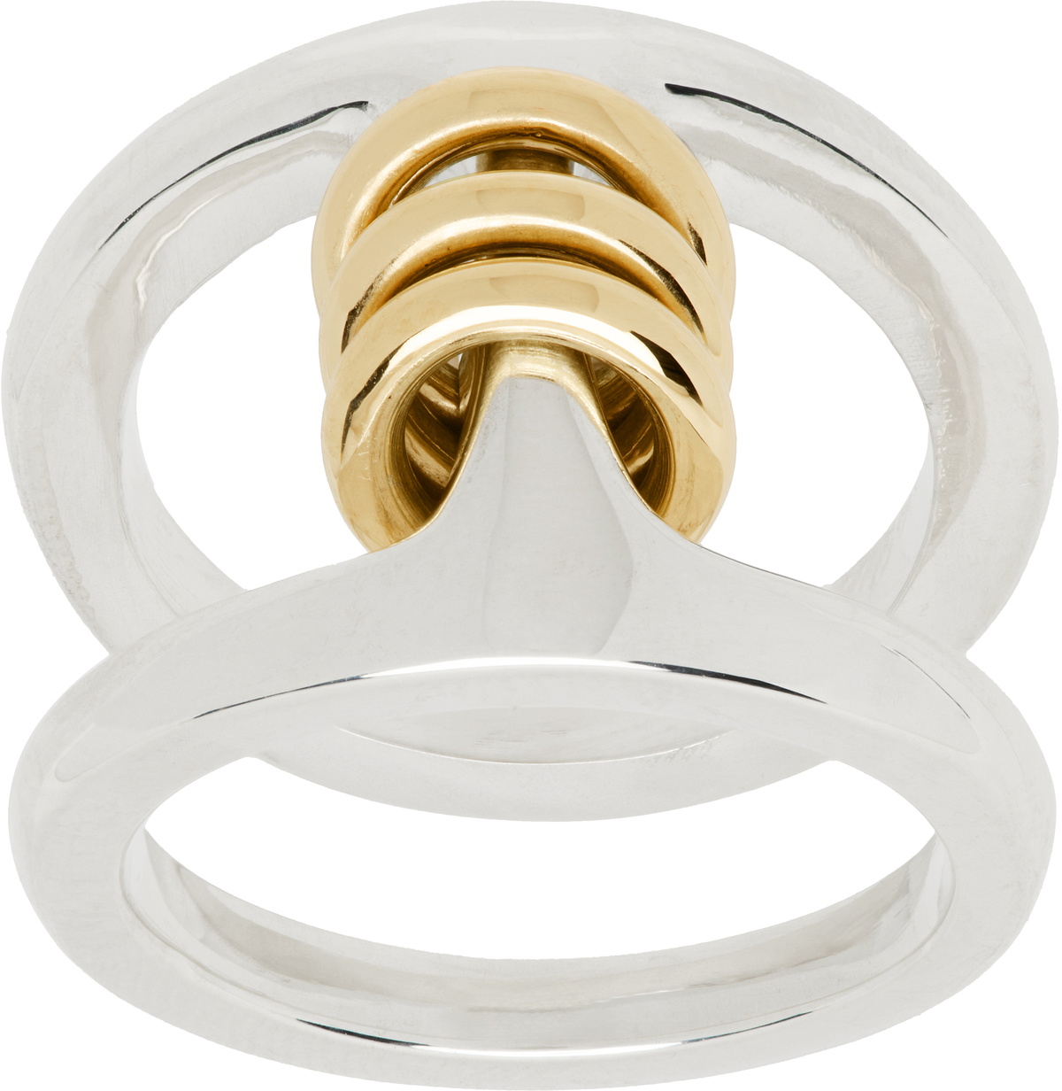 Spinelli Kilcollin Silver & Gold HOORSENBUHS Edition Phantom Sk Ring ...