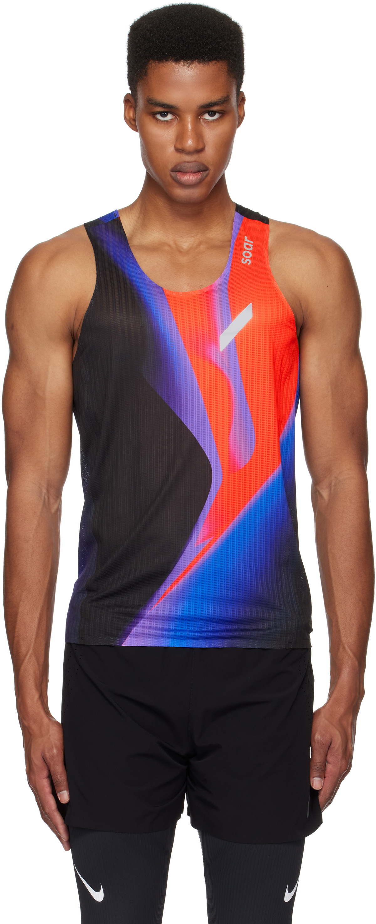 Soar Running Black & Red Race Tank Top Soar Running