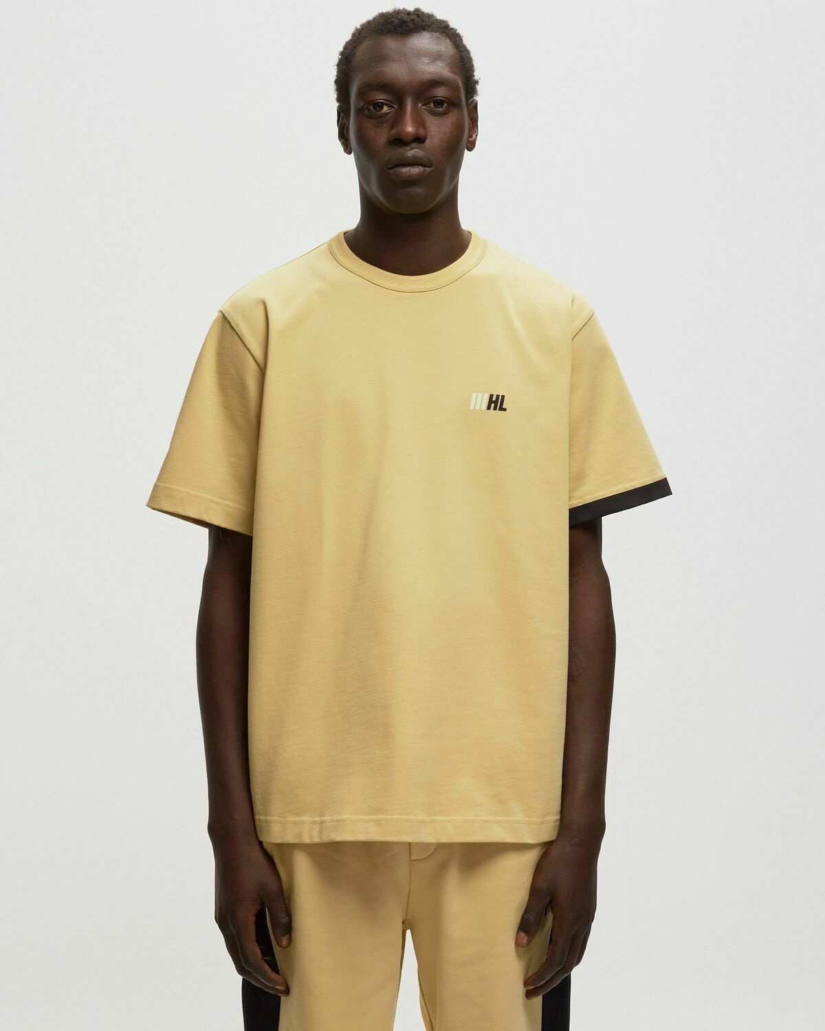Helmut Lang Slant Tee Yellow Shortsleeves Helmut Lang
