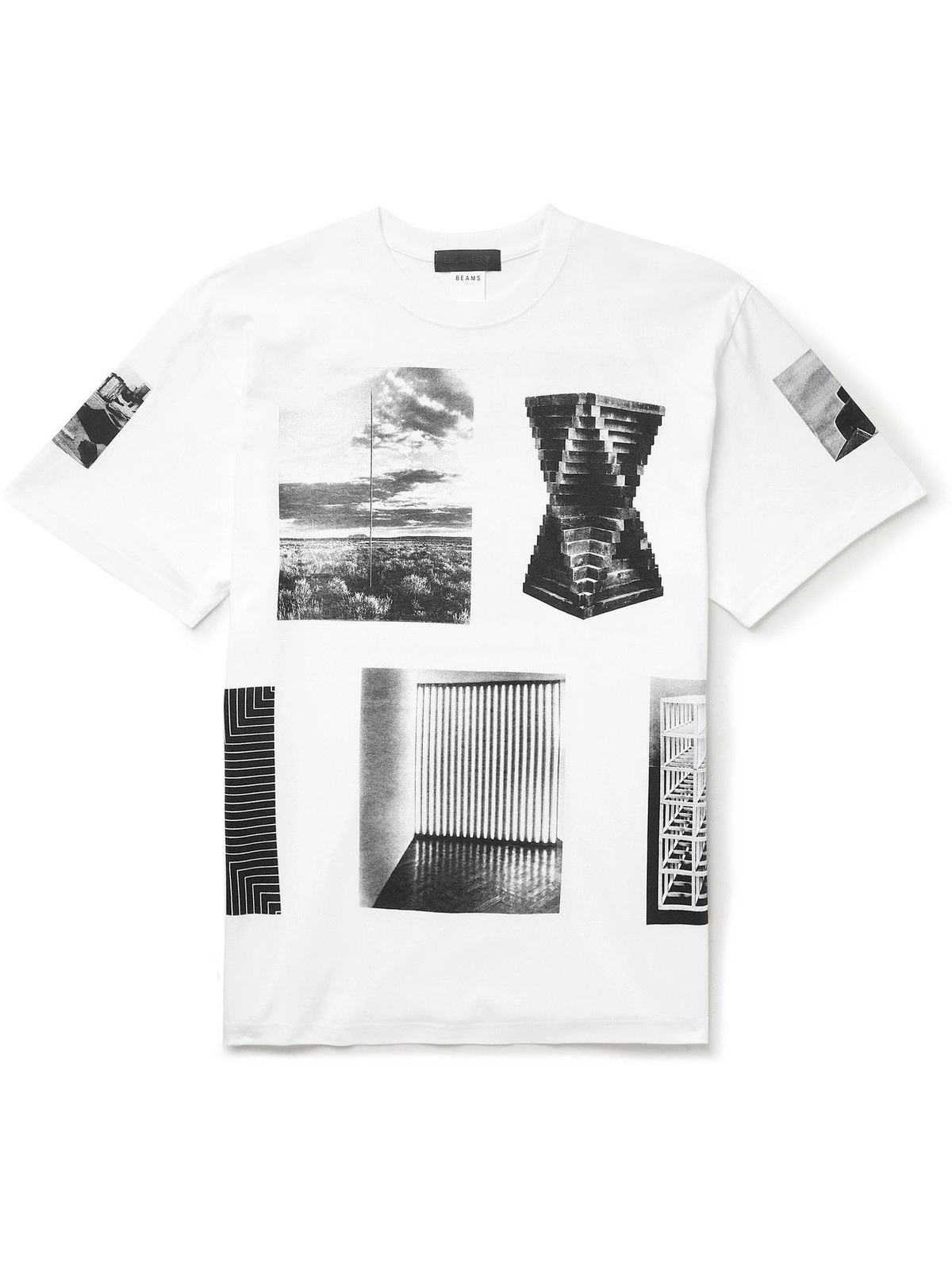 Beams Plus - Printed Cotton-Jersey T-Shirt - White Beams Plus