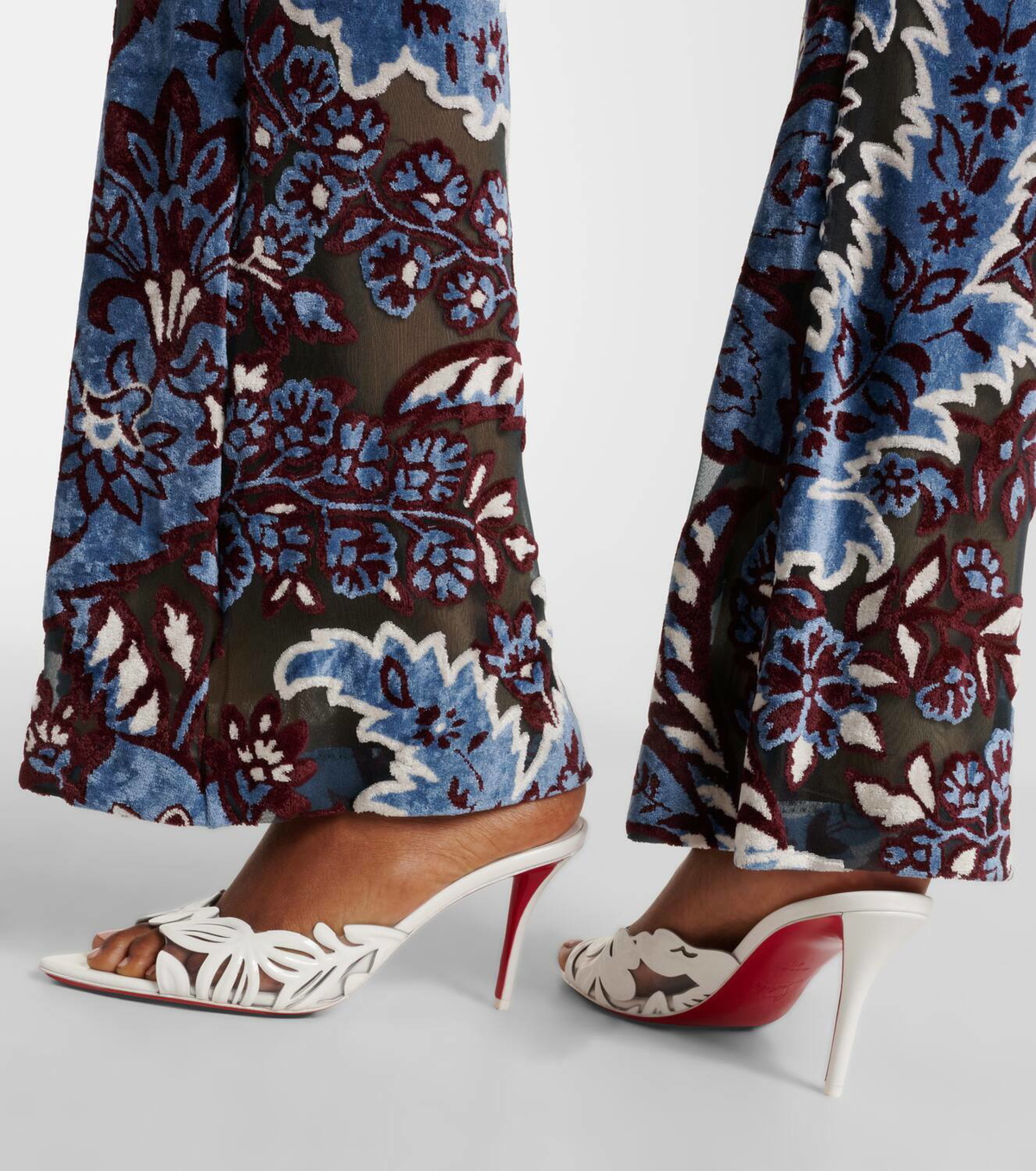 Christian Louboutin Apostropha 80 PVC and leather mules Christian Louboutin