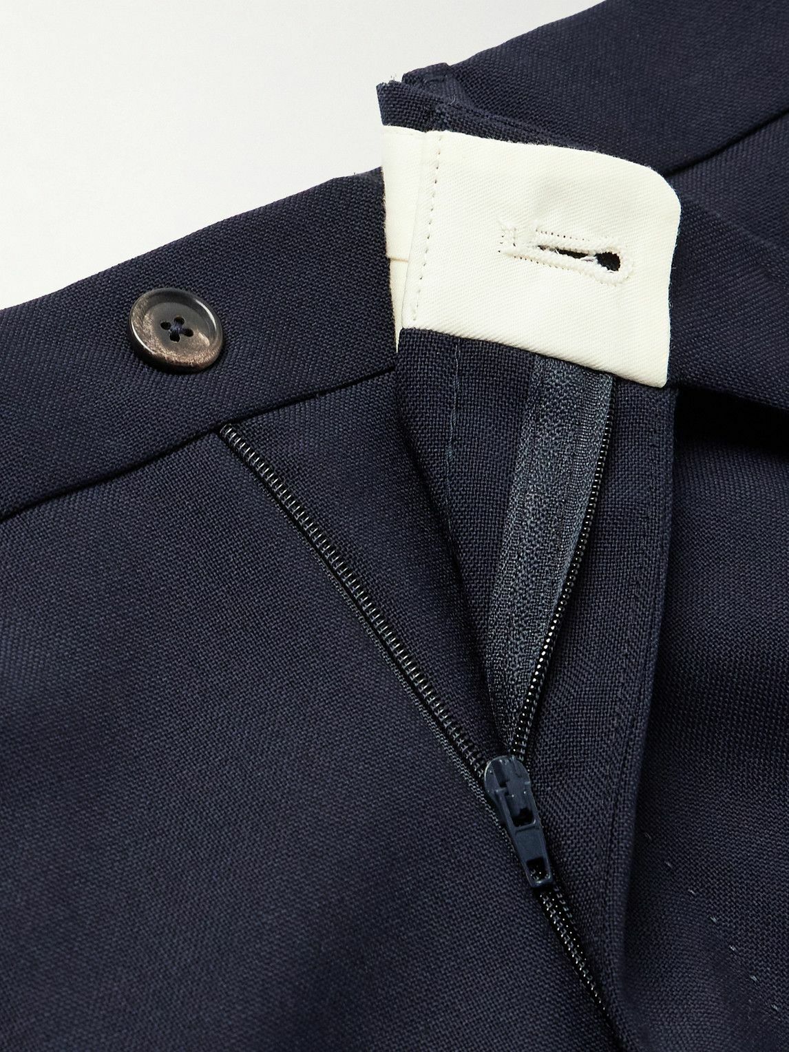 De Petrillo - Slim-Leg Virgin Wool Suit Trousers - Blue De Petrillo