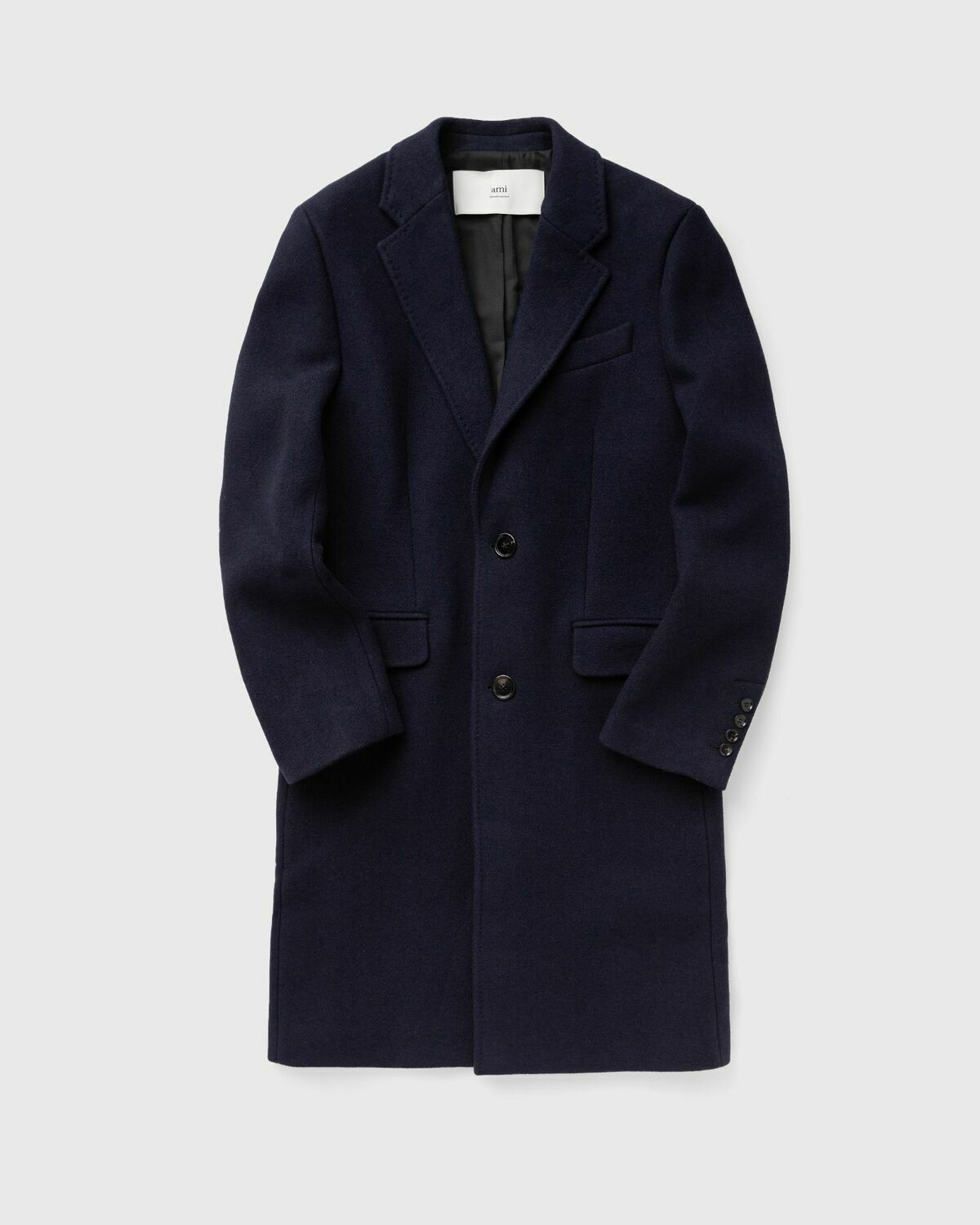 Ami Paris Two Buttons Coat Blue Coats AMI