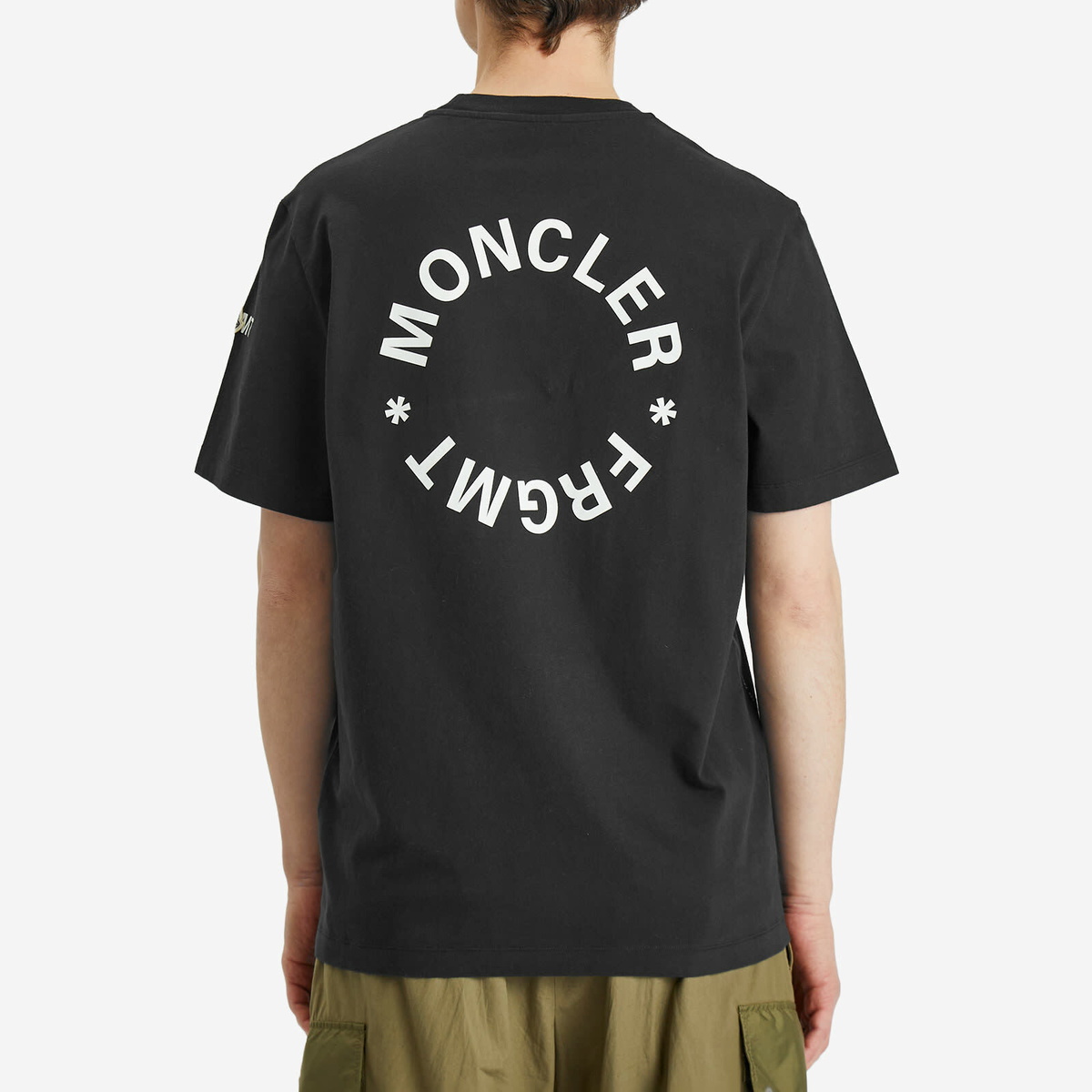 Moncler Men's Genius x FRGMT Logo T-Shirt in Black Moncler