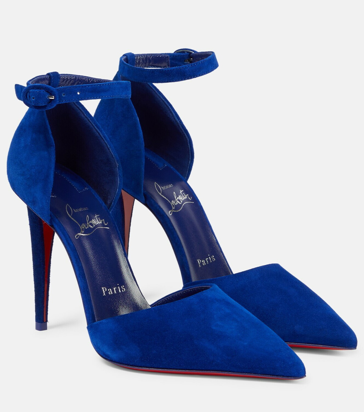 Christian Louboutin Astrida Bride 100 suede pumps Christian Louboutin