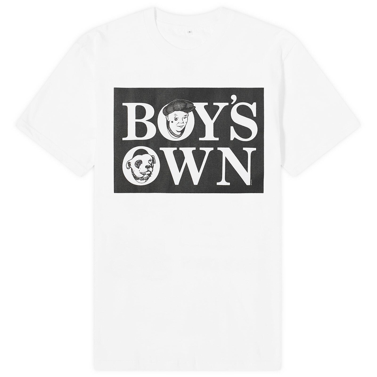 Boys Own Men's Boy’s Own Classic Box Logo T-Shirt in White Boys Own
