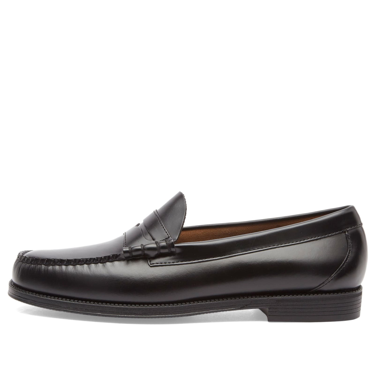 Bass Weejuns Men's Easy Weejun Larson Penny Loafer in Black Leather ...