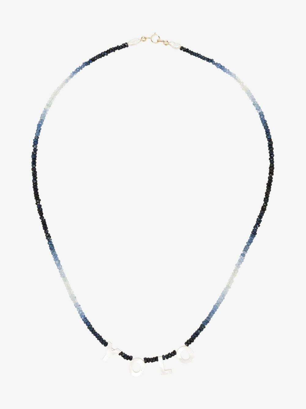 Roxanne First Blue YOLO Beaded Sapphire Necklace Roxanne First