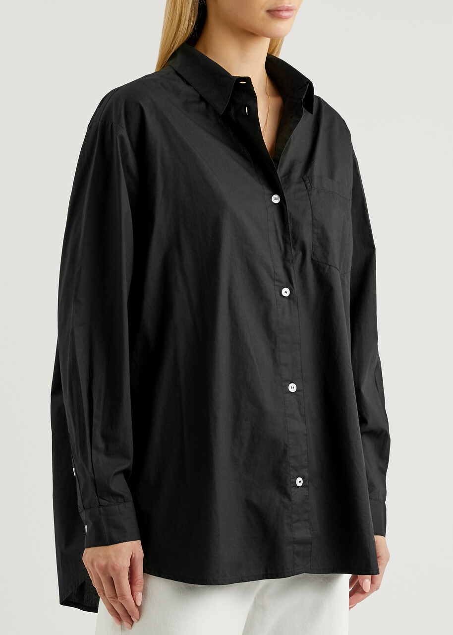 Skall Studio Edgar Cotton Shirt Black Skall Studio