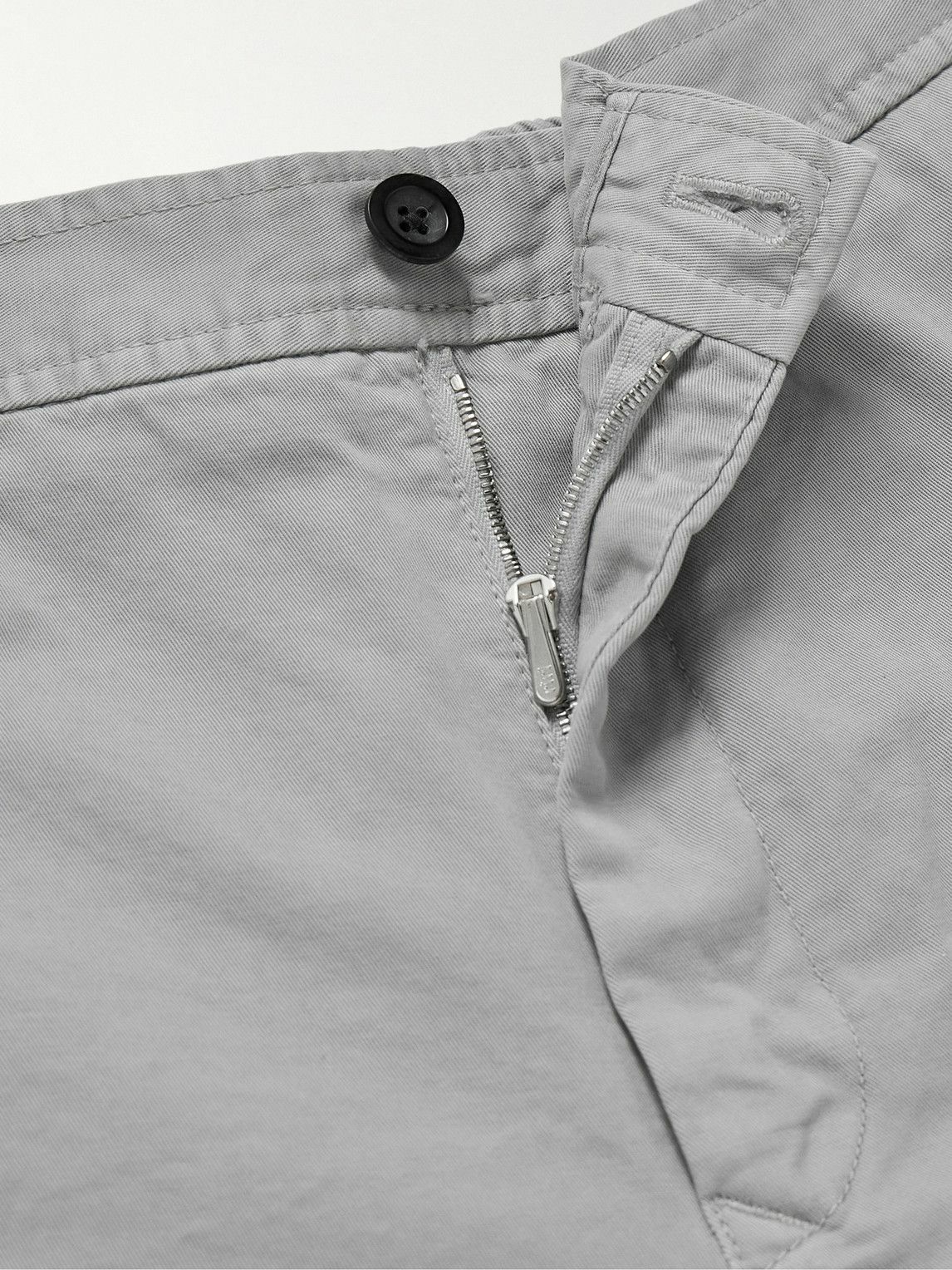 Mr P. - Straight-Leg Cotton-Twill Shorts - Gray Mr P.
