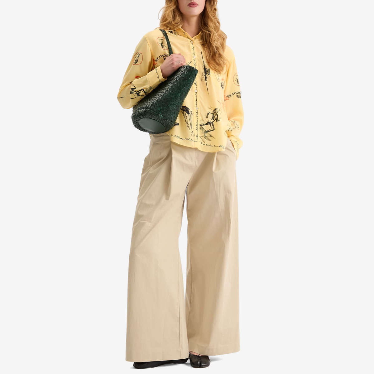 Bode Women's Games Top in Yellow Bode