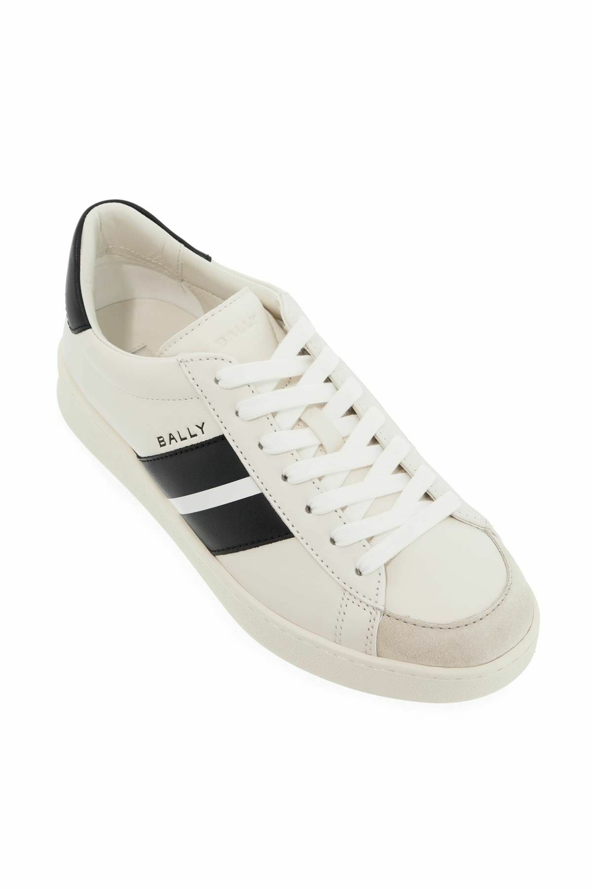 BALLY smooth leather thiago sneakers in White Bally
