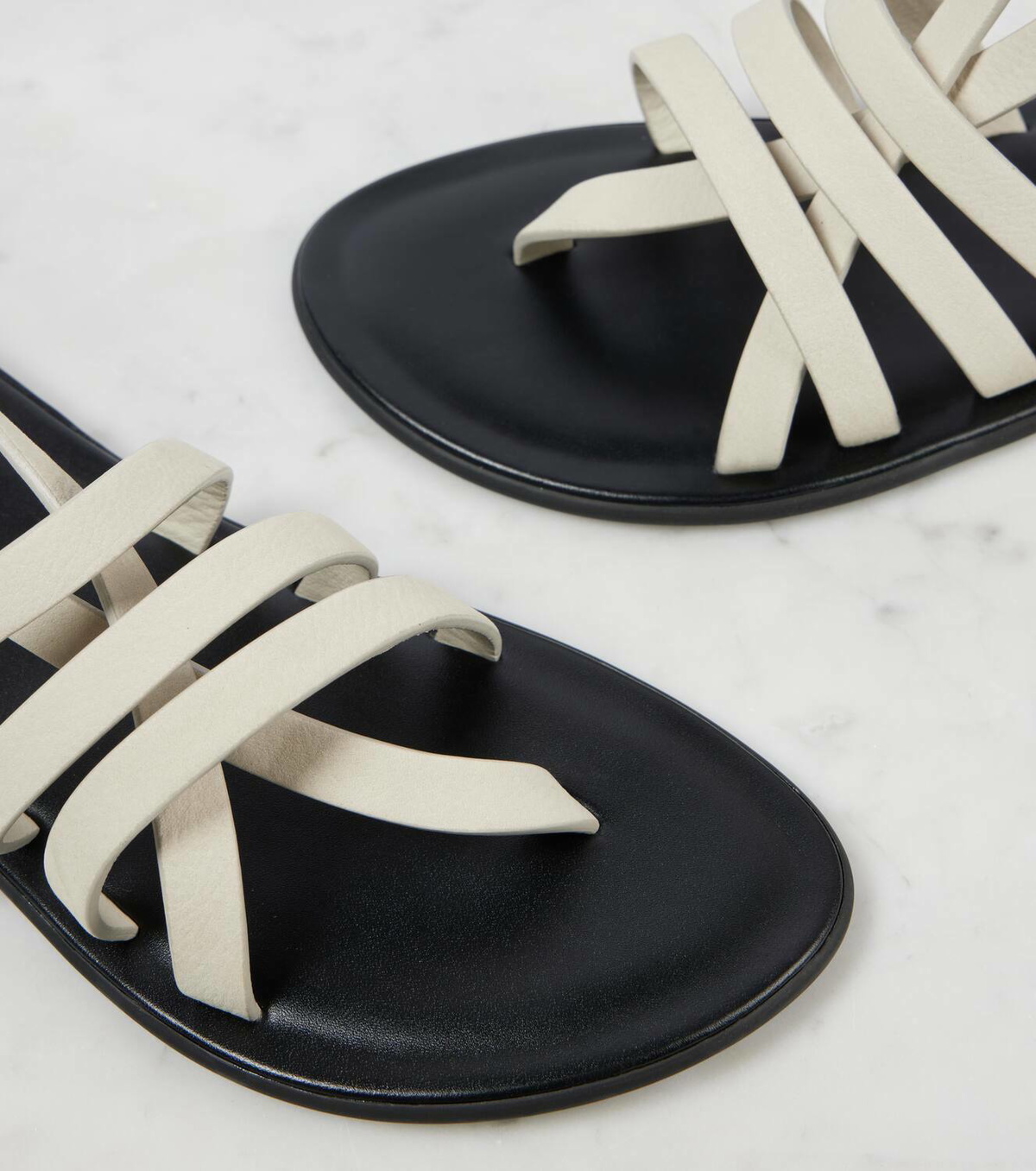The Row Line leather slingback sandals The Row