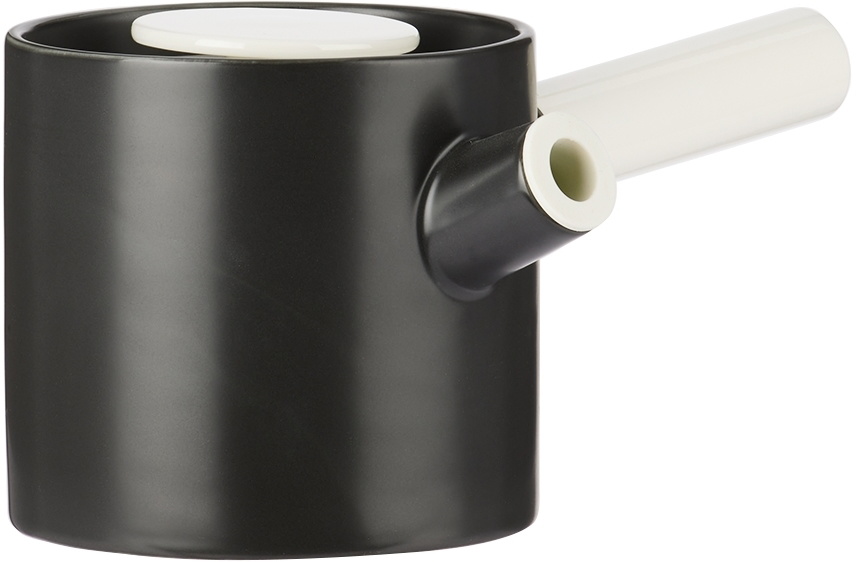 Firebelly Tea Black & White Stoneware Teapot, 400 mL