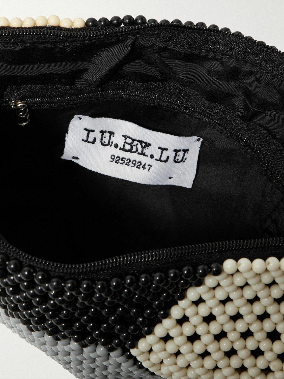 LU BY LU - Waffle Recycled Beaded Messenger Bag