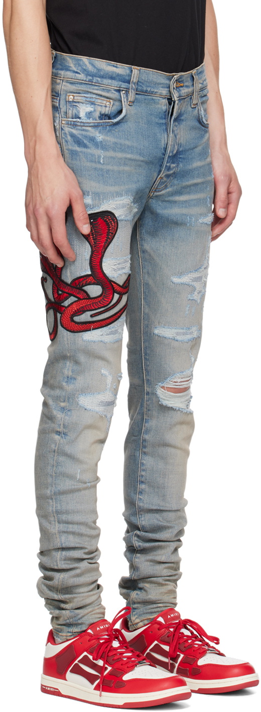AMIRI Blue Red Poison Archival Jeans Amiri