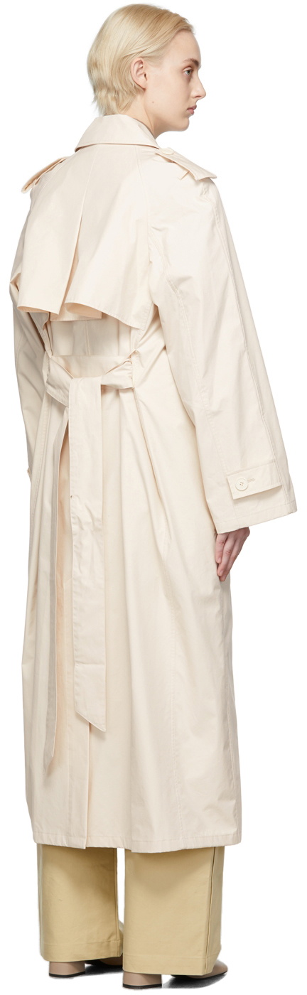 Arch The Off-White Cotton Trench Coat Arch The