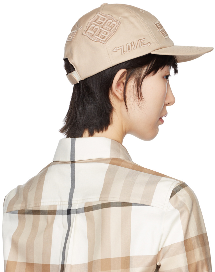 Burberry Beige Badge Cap Burberry