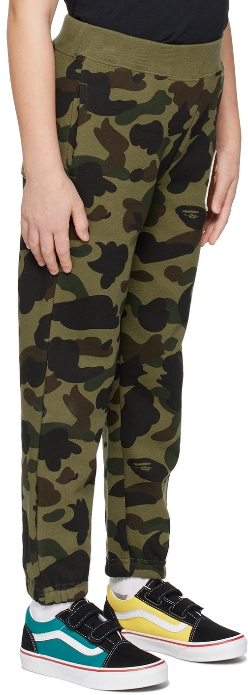 BAPE Kids Khaki Ape Head Lounge Pants A Bathing Ape