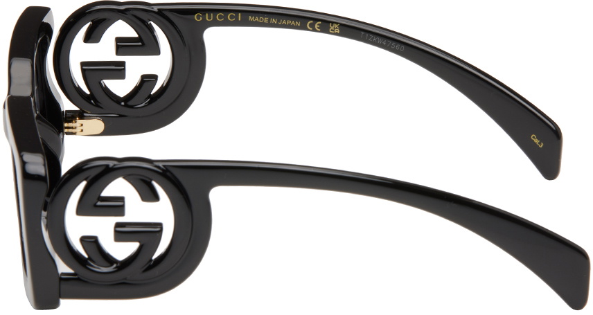 Gucci Black Rectangular Sunglasses Gucci