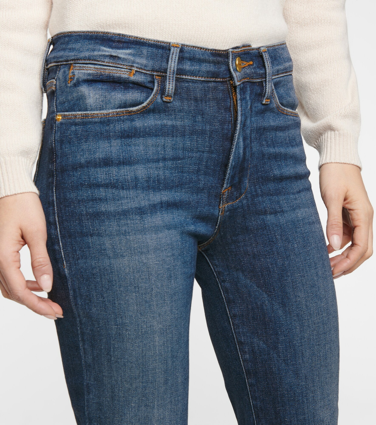Frame - Le High cropped straight jeans Frame Denim