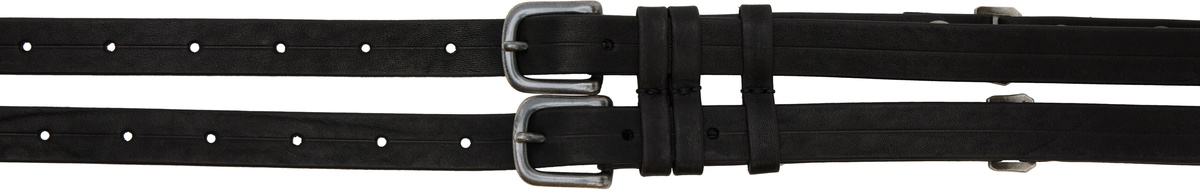 Julius Black Cow Skin Belt Julius