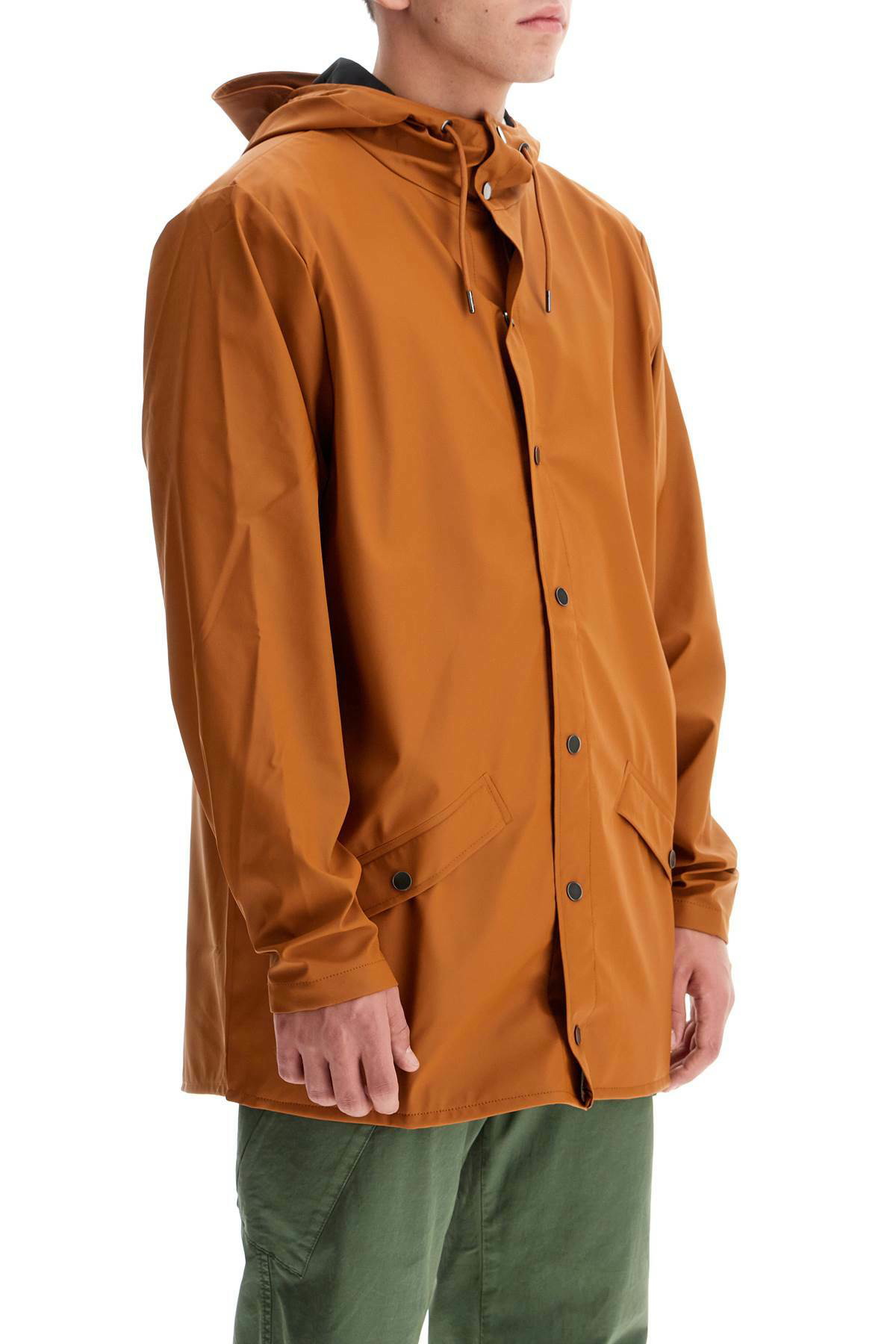 RAINS unisex rain jacket Orange Rains