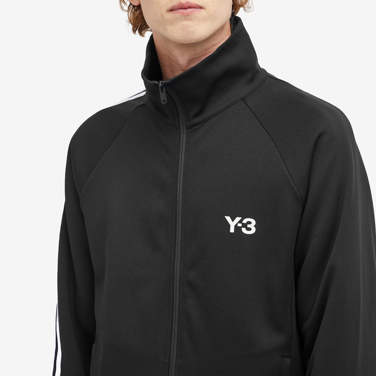 Y-3 Men's 3-Stripe Track Top in Black Y-3