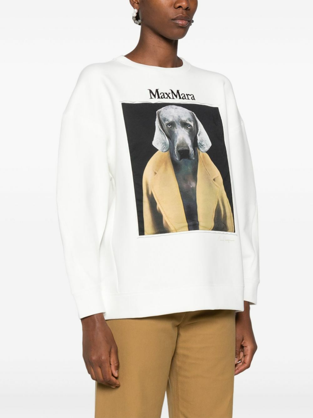 MAX MARA - Printed Cotton Sweatshirt Max Mara