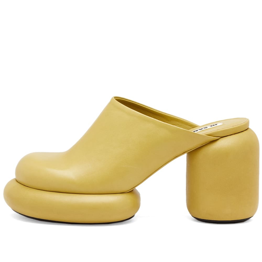 Jil Sander Women's High Heel Mule Shoe in Flax Jil Sander