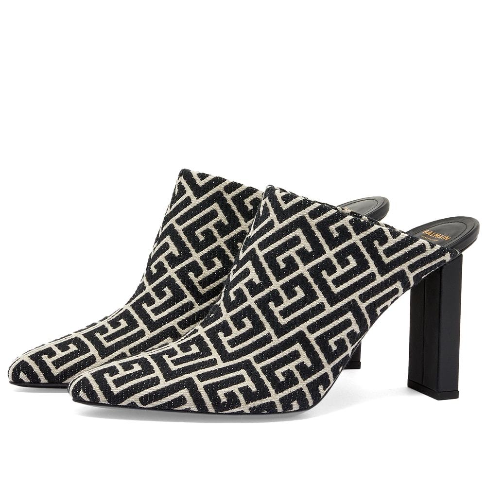 Balmain Monogram Jacquard Mule Shoe Balmain