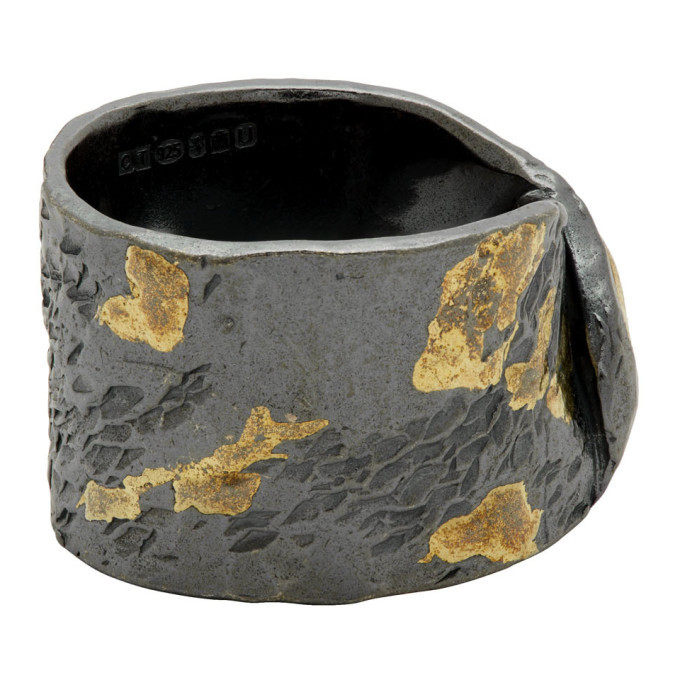 Chin Teo Silver and Gold Stigma Ring Chin Teo