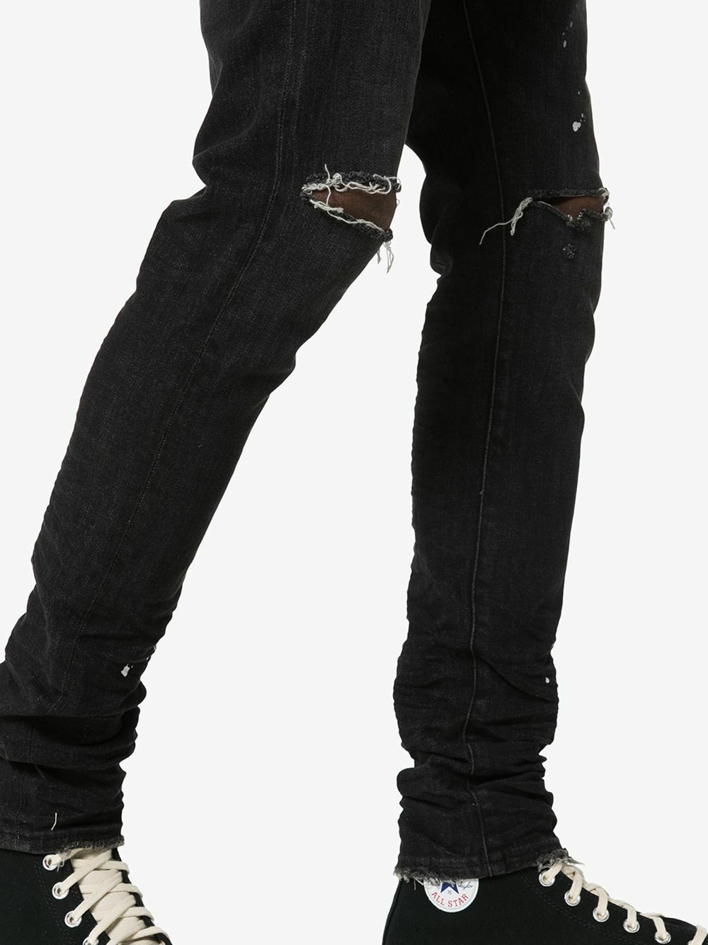 Purple Brand Distressed Ripped Knee Jeans Purple Brand