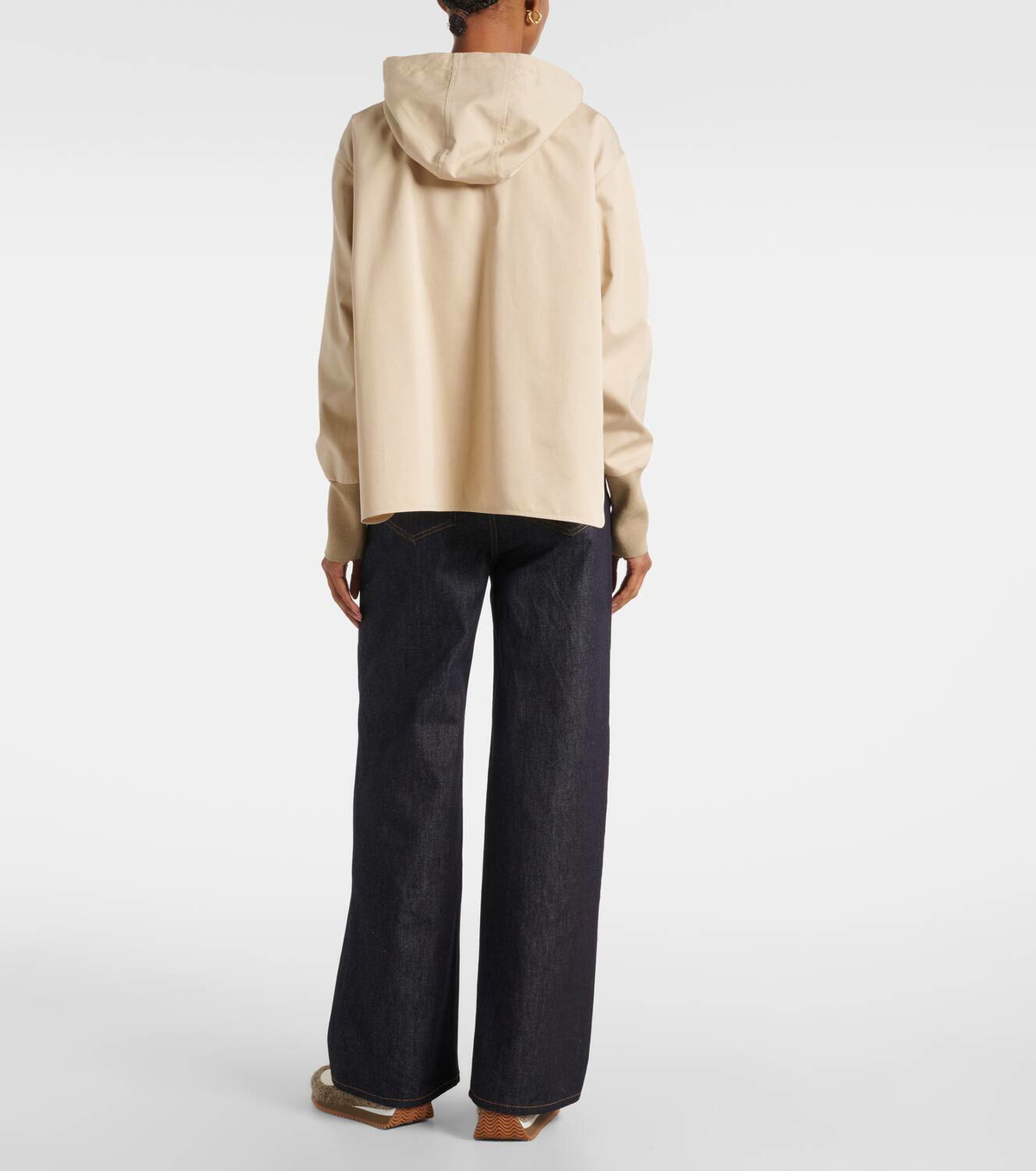 Loewe Logo hooded cotton-blend jacket Loewe