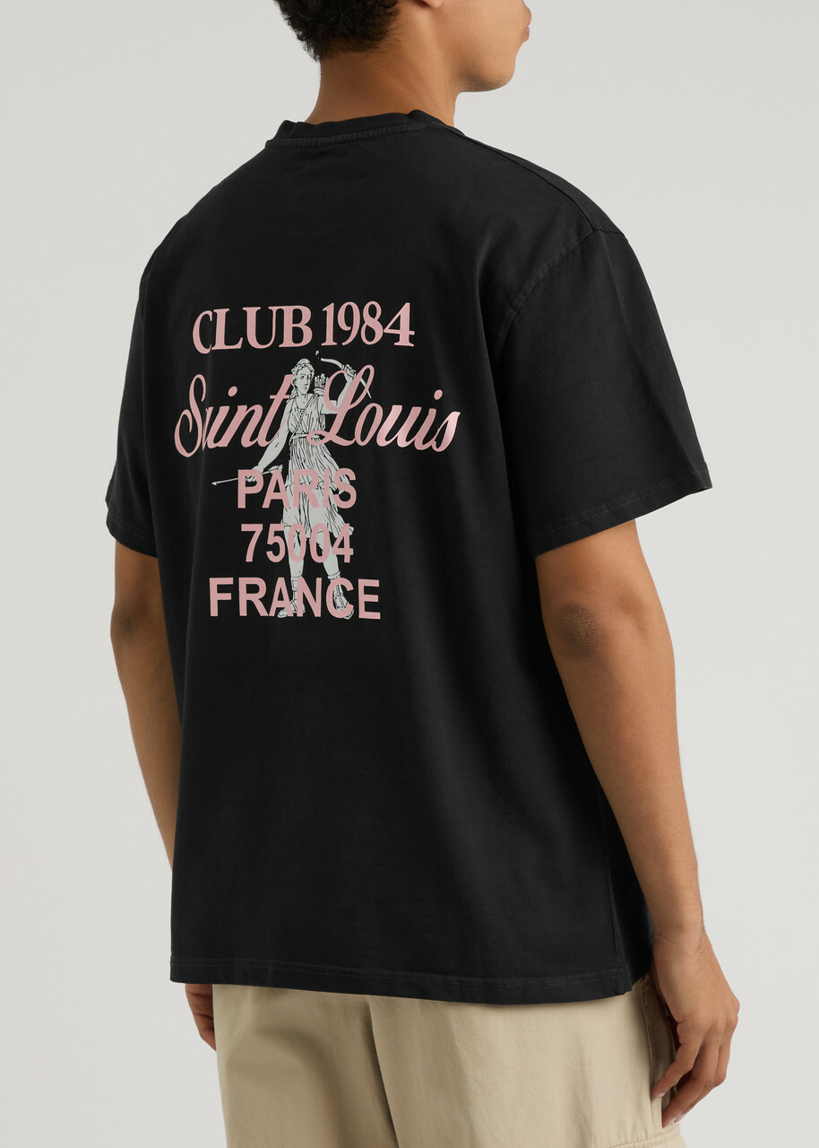 Club 1984 Patron 84 Printed Cotton T-shirt Black Club 1984