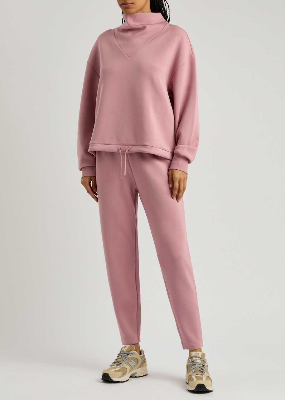 Varley Betsy Stretch-jersey Sweatshirt Pink Varley