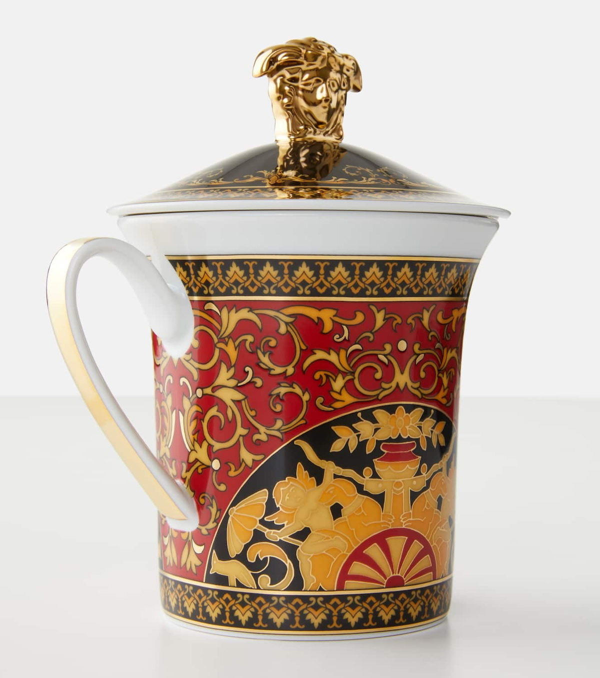 Versace Home Medusa porcelain mug with lid Versace